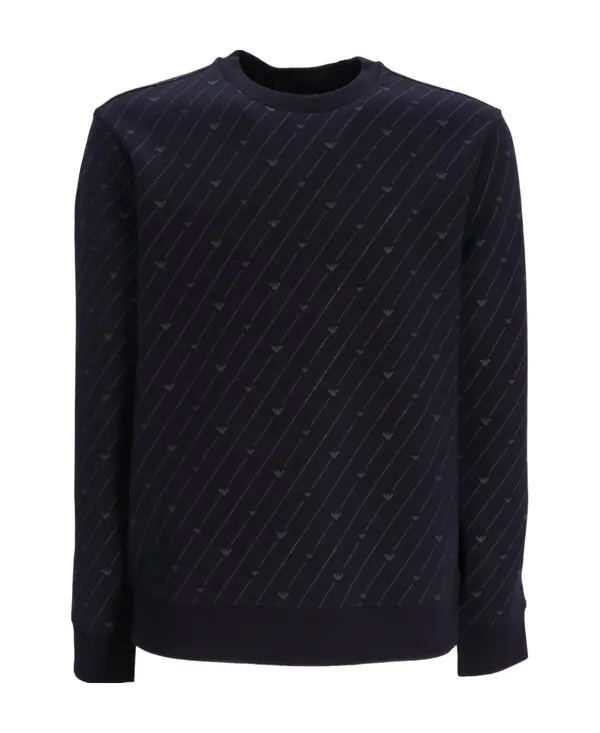 Emporio Armani Logo Print Crewneck Sweatshirt