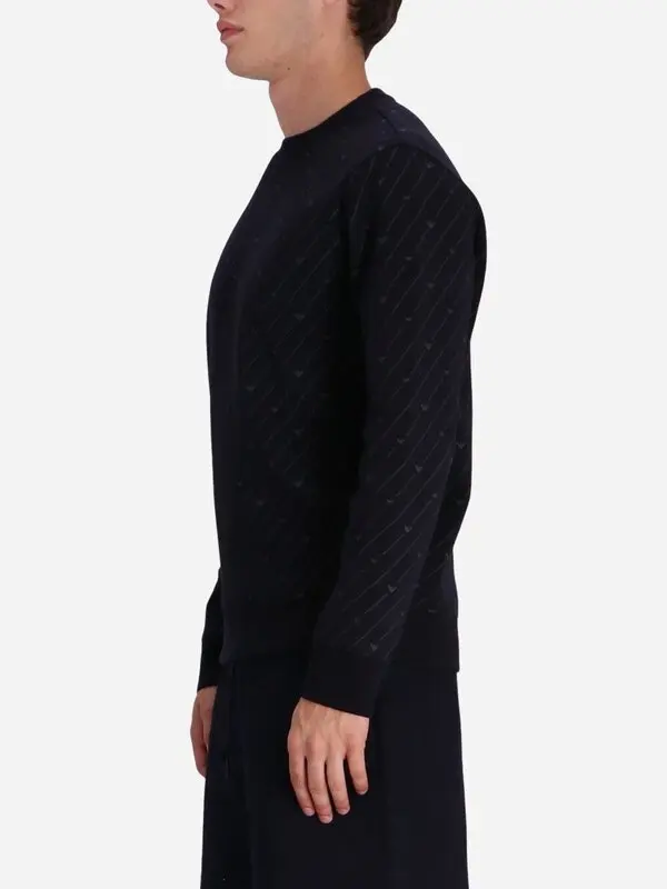 Emporio Armani Logo Print Crewneck Sweatshirt