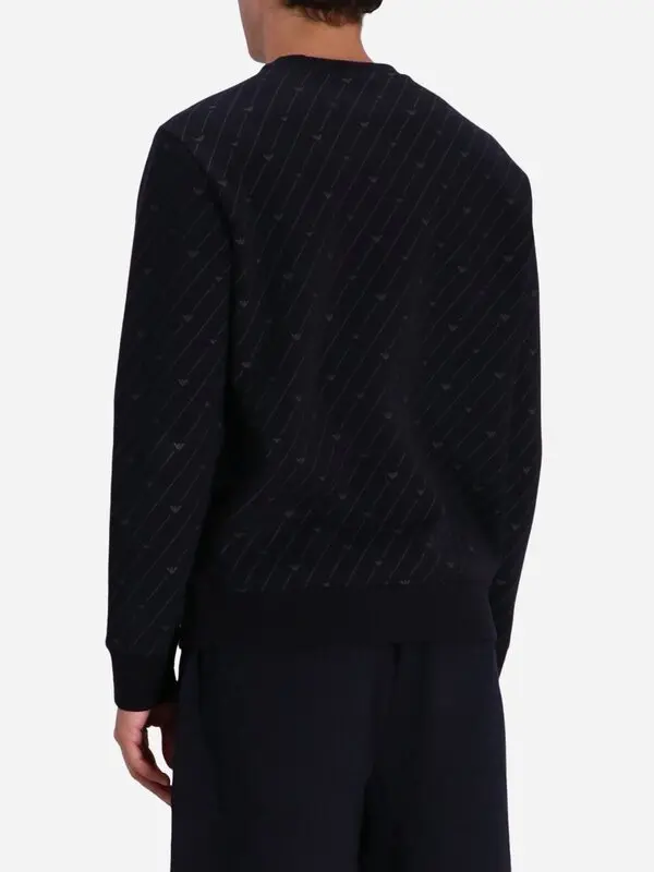 Emporio Armani Logo Print Crewneck Sweatshirt