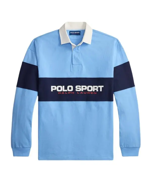 Ralph Lauren Colourblock Rugby Sweater - Blue