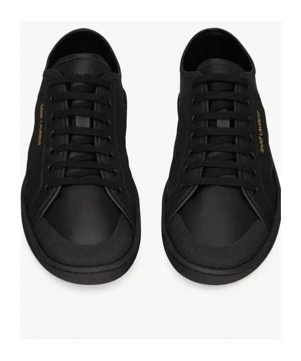 Saint Laurent Low-top Sneakers With Logo Detailing - Black