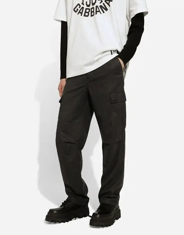 Dolce & Gabbana Flannel Cargo Trousers