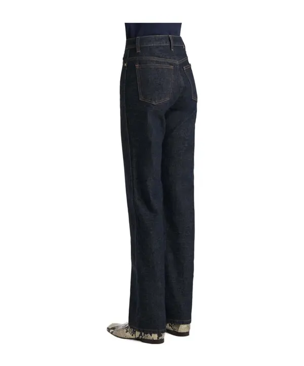 Khaite Danielle High-waisted Stretch Jeans