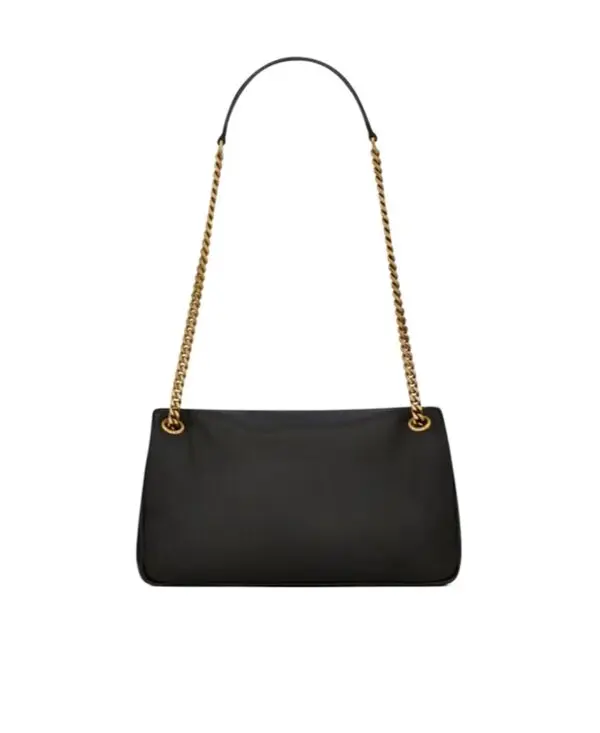 Saint Laurent Calypso Logo Plaque Shoulder Bag - Black