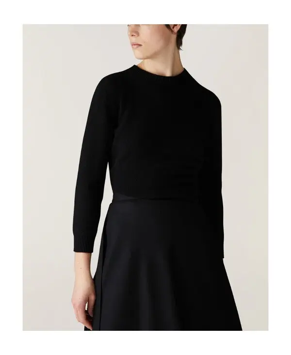 Loro Piana Asymmetrical Hem Cashmere Top