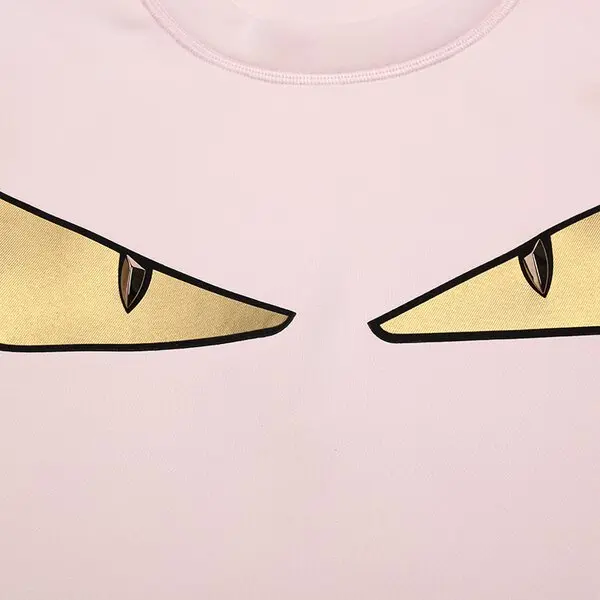 Fendi Devil Eye Long Sleeve Sweater - Pink