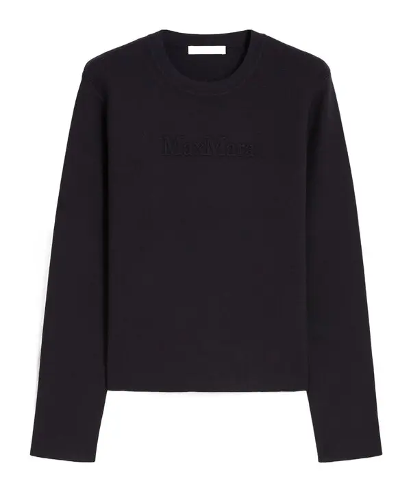 Max Mara Viscose And Wool Yarn Crew Neck Sweater