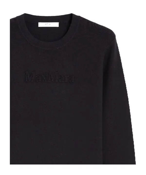 Max Mara Viscose And Wool Yarn Crew Neck Sweater