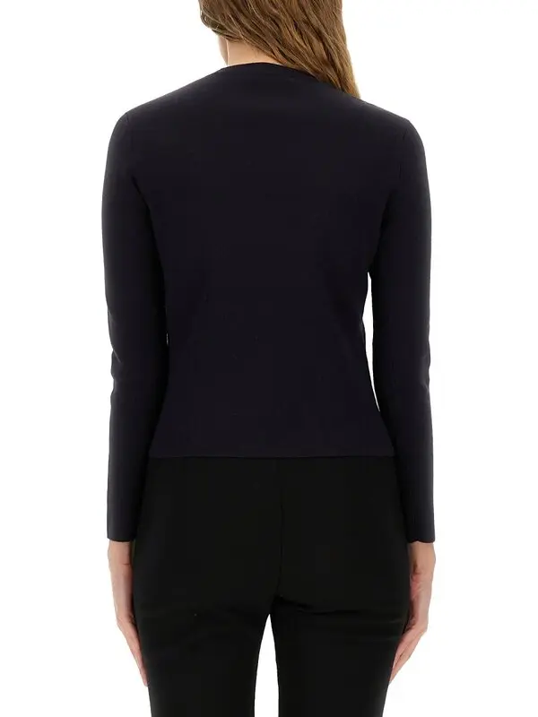 Max Mara Viscose And Wool Yarn Crew Neck Sweater
