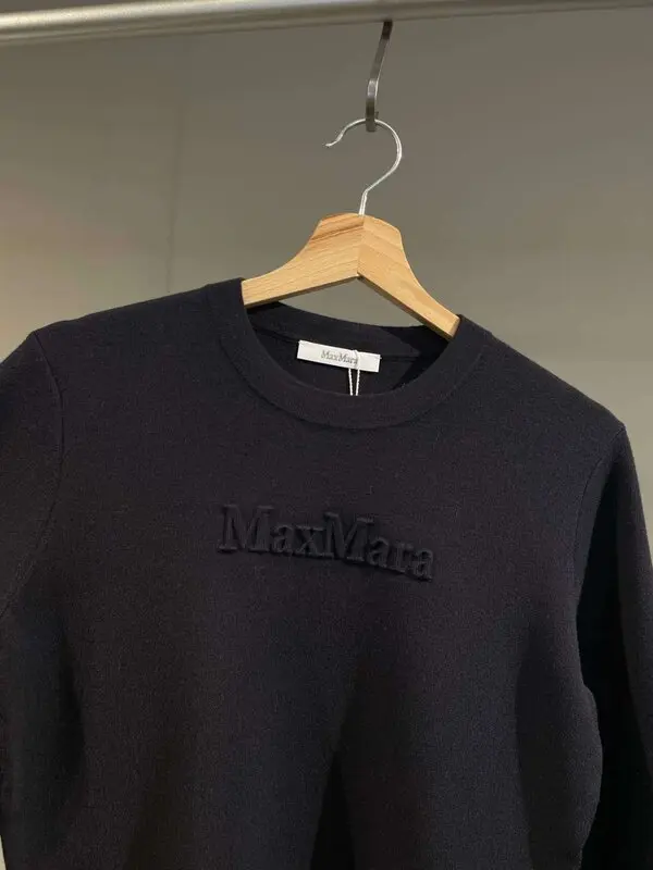Max Mara Viscose And Wool Yarn Crew Neck Sweater