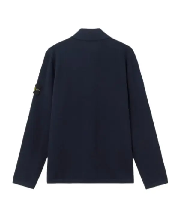 Stone Island Long-sleeved Knitted Polo Shirt