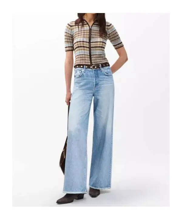 RAG  BONE Rag & Bone Wide-leg Jeans