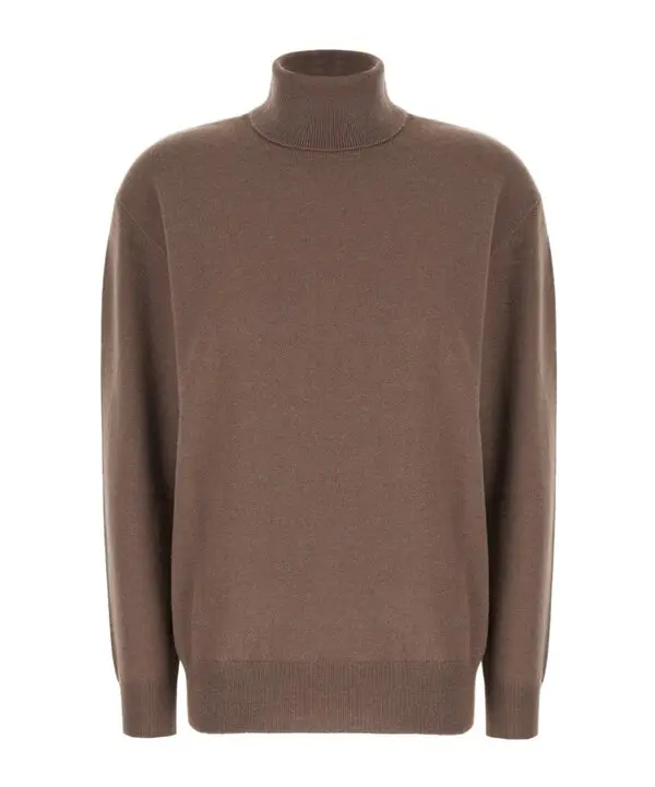Brunello Cucinelli Turtleneck Wool Sweater - Brown