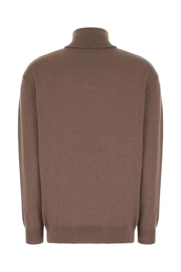 Brunello Cucinelli Turtleneck Wool Sweater - Brown
