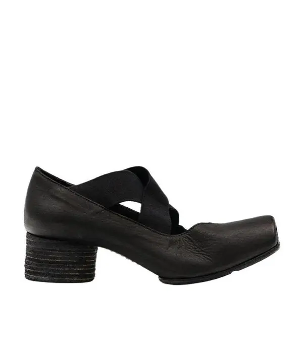 UMA WANG Cross-belt Detail High Heels - Black