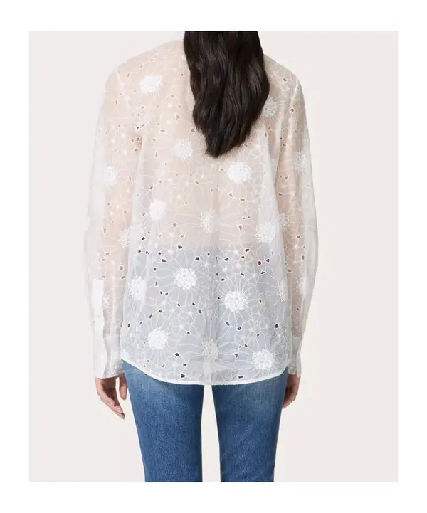 Valentino Garavani Floral Embroidered Long-sleeved Shirt