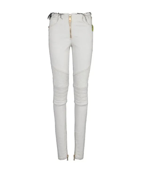 Balmain Ribbed Cotton Slim-fit Jeans
