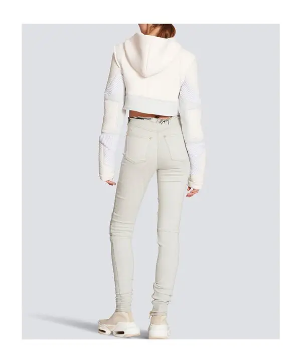 Balmain Ribbed Cotton Slim-fit Jeans