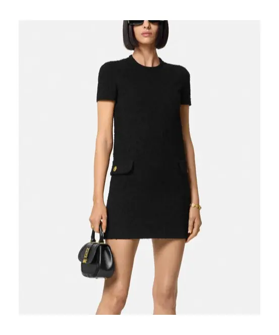 Versace Tweed Shift Minidress