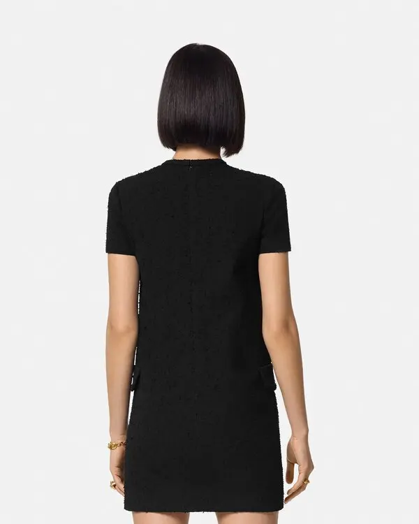 Versace Tweed Shift Minidress