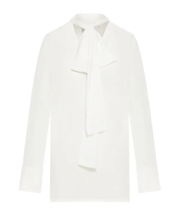 Sportmax Pussy-bow Long-sleeved Shirt