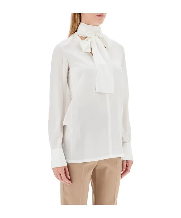 Sportmax Pussy-bow Long-sleeved Shirt