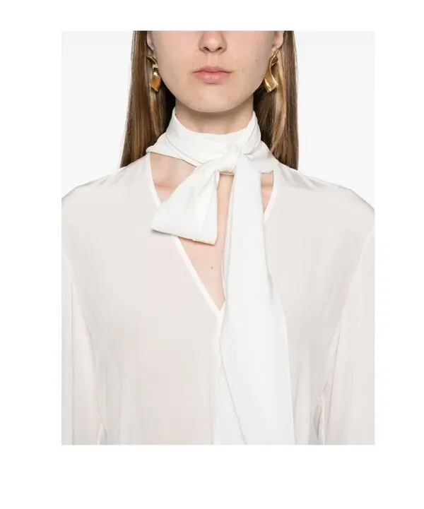 Sportmax Pussy-bow Long-sleeved Shirt