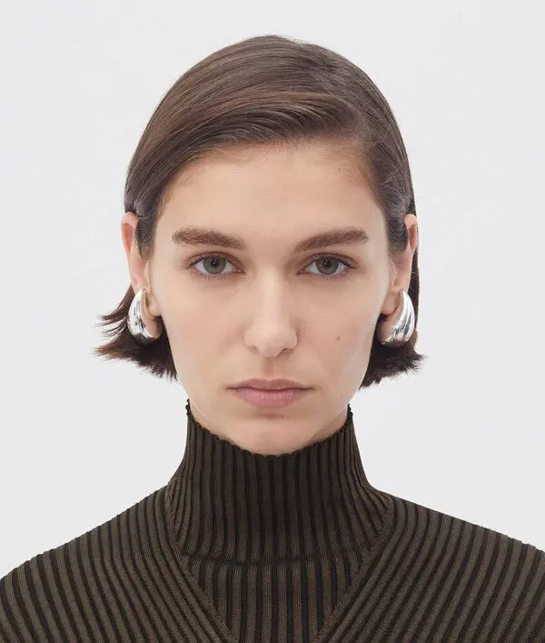 Bottega Veneta Drop Earrings - Gray