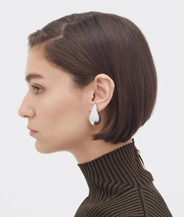 Bottega Veneta Drop Earrings - Gray