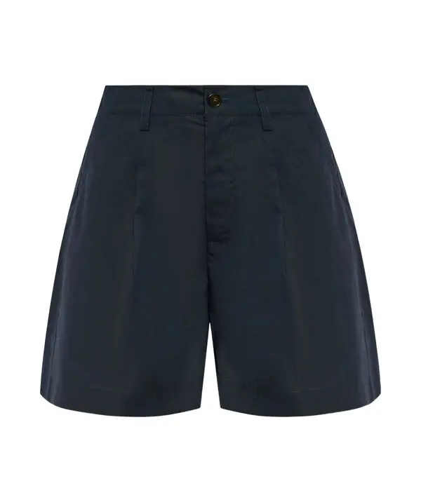 Woolrich Buttoned High-waisted Shorts - Blue