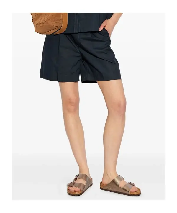 Woolrich Buttoned High-waisted Shorts - Blue