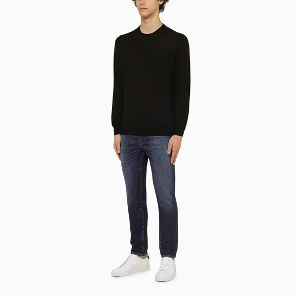 DRUMOHR Crew Neck Sweater With Rib Trim - Black