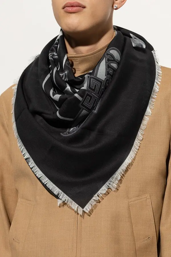 Givenchy Logo-print Modal-cashmere Scarf