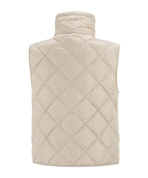Max Mara Tregic Zip-up Drawstring Gilet - Sand
