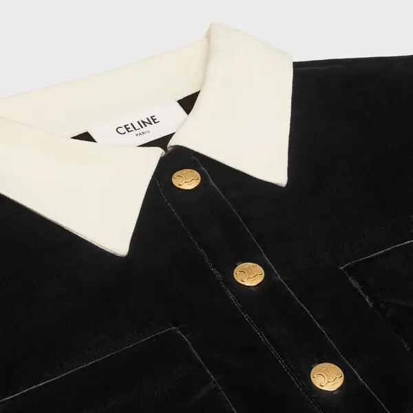 Celine Mini Dress In Flowing Velvet