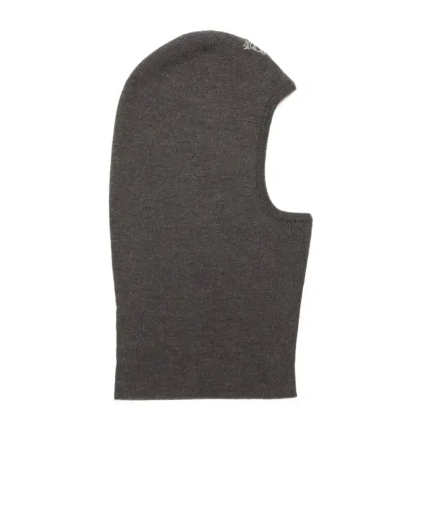 Acne Studios Bow-embroidery Wool Balaclava - Black