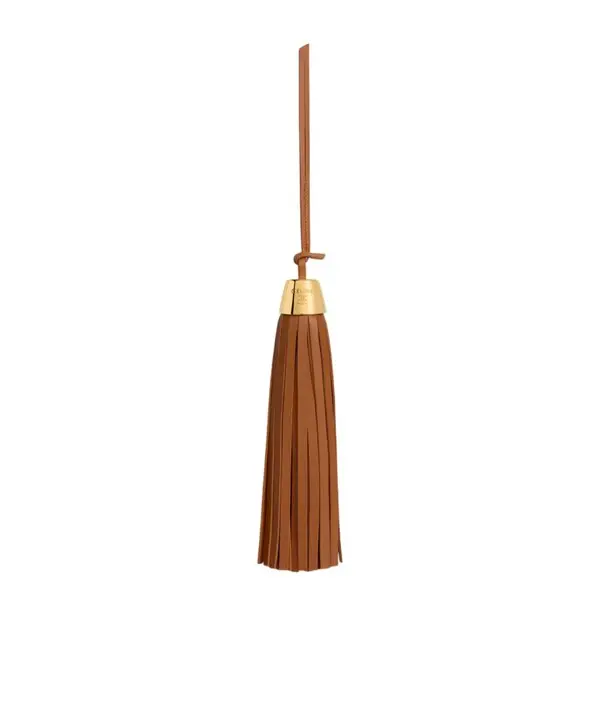 Celine Tassel Charm In Smooth Lambskin - Soft Tan