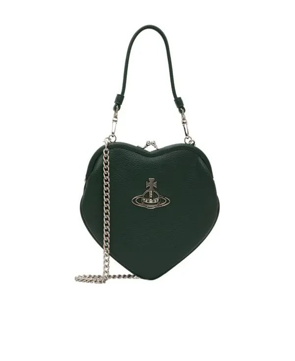 VIVIENNE WESTWOOD Heart-shaped Handle Shoulder Bag - Green
