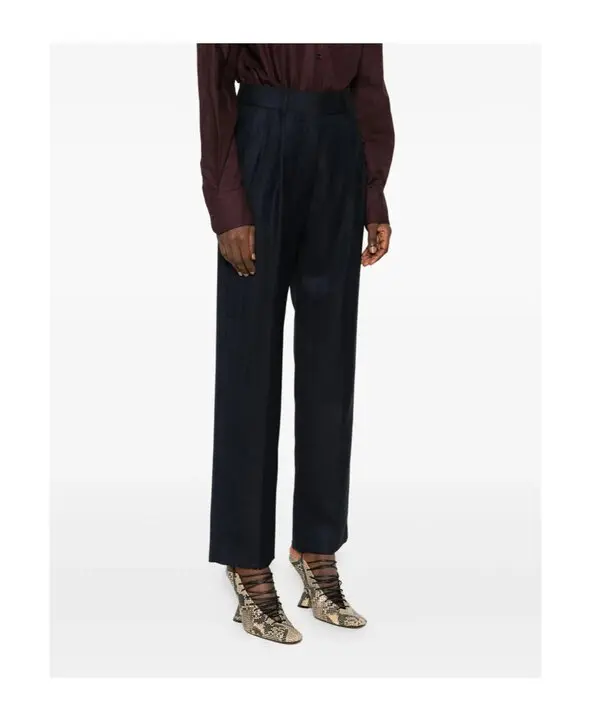 BLAZÉ MILANO Belted Pleated Front Trousers
