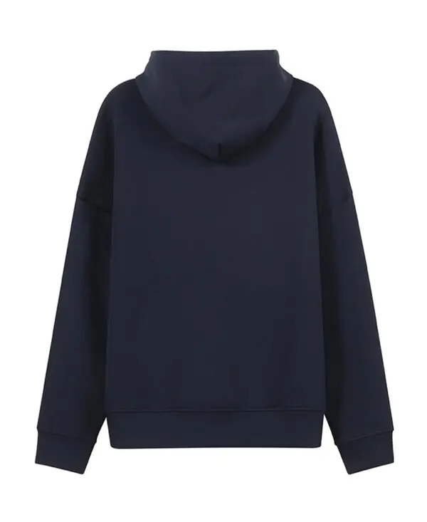 Emporio Armani Embroidered Logo Drawstring Hoodie