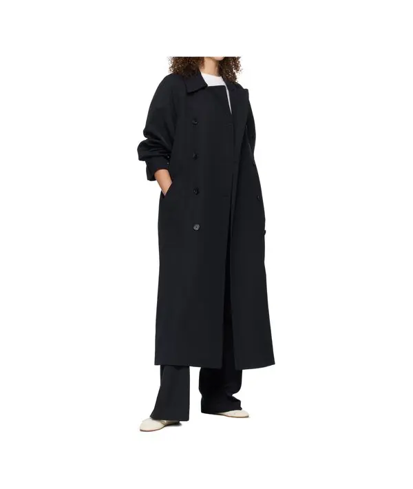 A.p.c. Belted Double-breasted Trench Coat - Blue