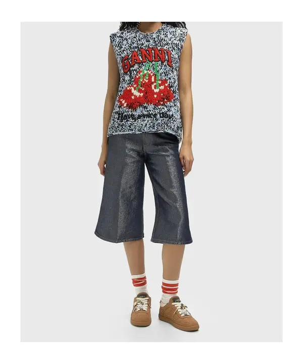 GANNI Belt Loops Shorts
