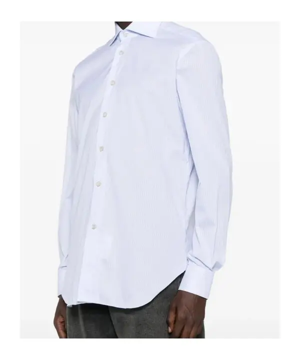 Kiton Striped Cotton Shirt