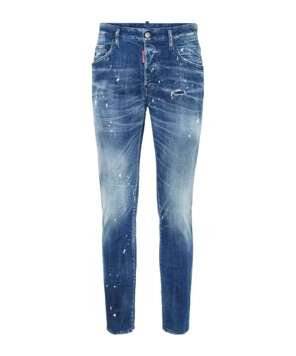 Dsquared2 Distressed Skater Jeans - Blue
