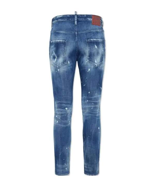Dsquared2 Distressed Skater Jeans - Blue
