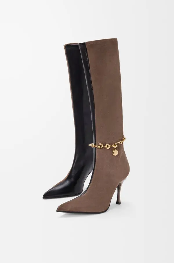 Loewe Two-tone Knee-high Boots