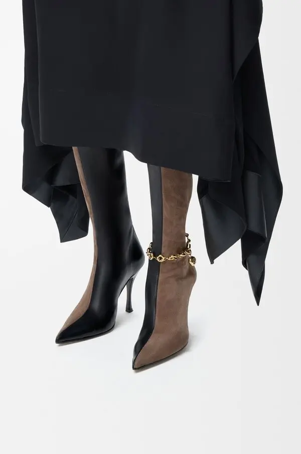 Loewe Two-tone Knee-high Boots