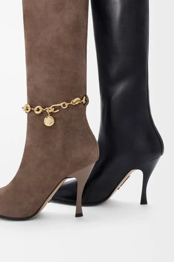 Loewe Two-tone Knee-high Boots