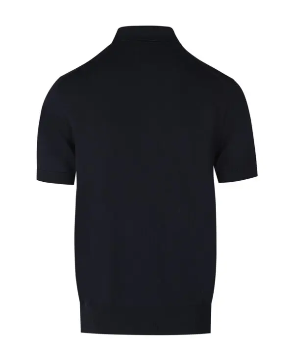 Dolce & Gabbana Dolce Gabbana Logo-plaque Short-sleeved Polo Shirt - Black