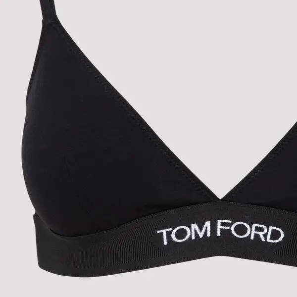 TOM FORD Logo Waistband Bra - Black